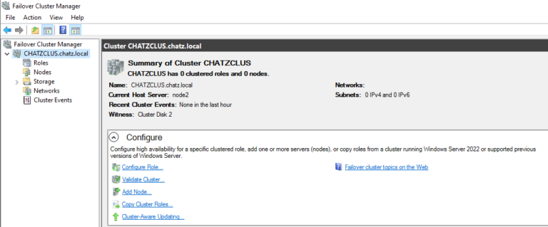 Step by Step MS SQL Database Cluster configuration using SQL 2019 on ...