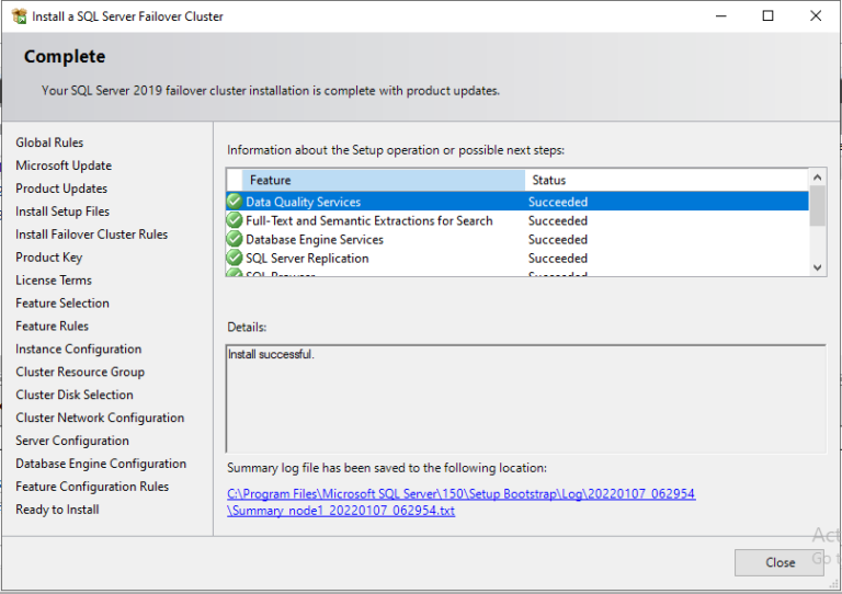 Step by Step MS SQL Database Cluster configuration using SQL 2019 on Server 2022 - Chathura ...